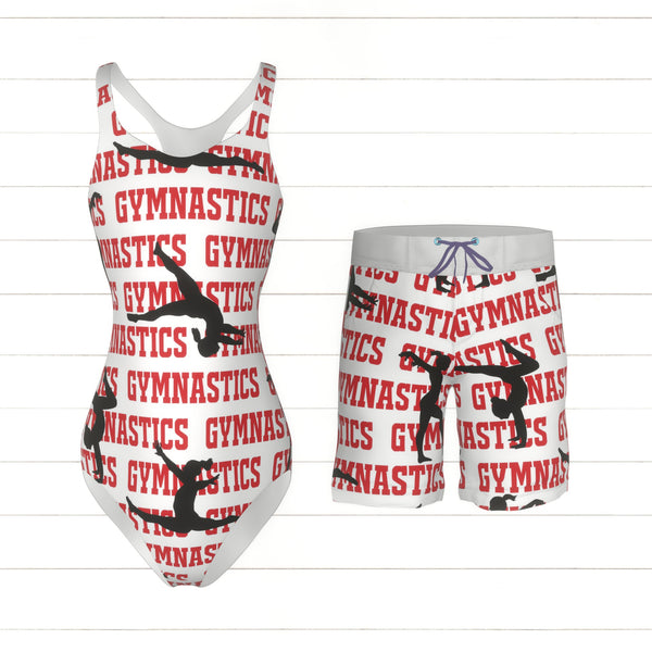 Gymnastics Red Text and Silhouettes (Project Run and Play Summer Olymp ...