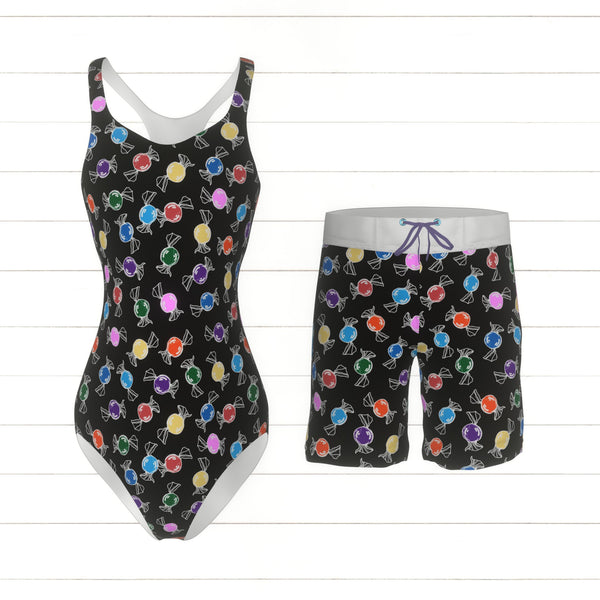 Sweet Things Collection (Colorful Wrapped Candy on Black) - Raspberry ...