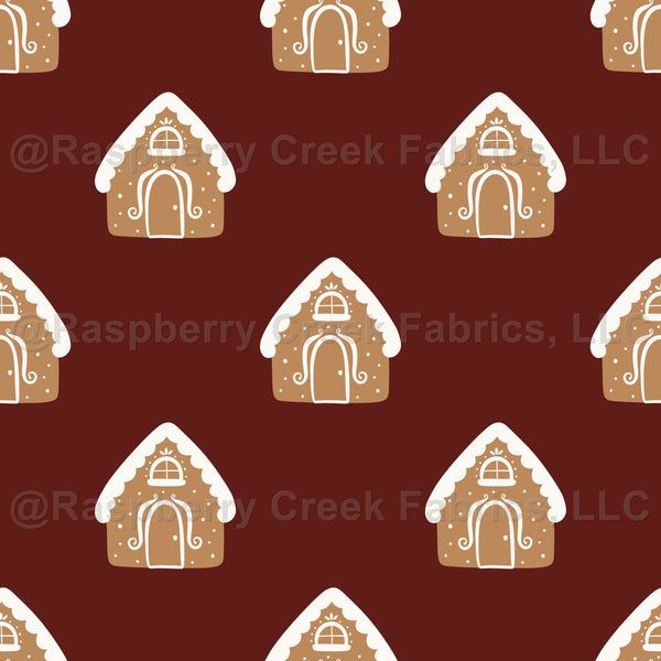 Festive Gingerbread Cookie Houses - Raspberry Creek Fabrics