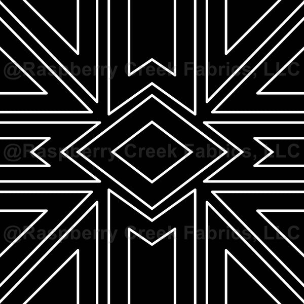 Black Diamond: Geometric Pattern in Striking Black and White ...