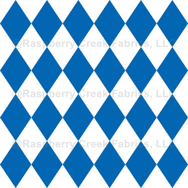 Oktoberfest Bavarian Blue and White Diagonal Diamond Pattern ...