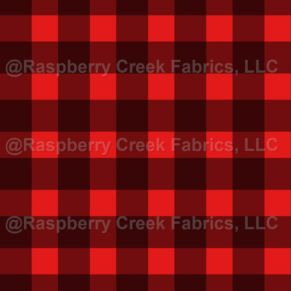 Outdoorsy Adventure Collection Red Buffalo Check Fabric - Raspberry ...