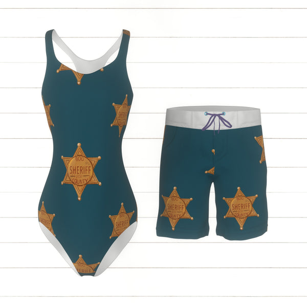 Teal, sheriff badge, star, ghost town, boo, ghost, coordinate ...