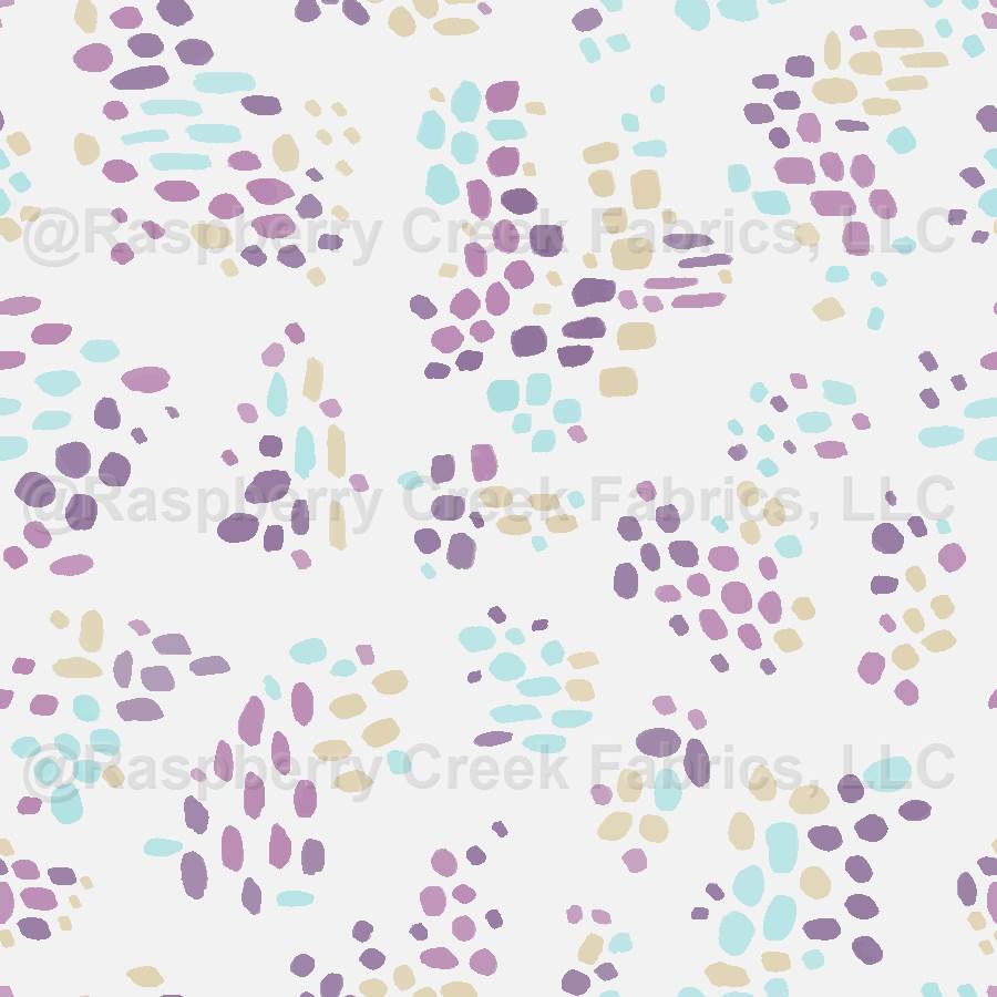 purple bloom pebbles - Raspberry Creek Fabrics