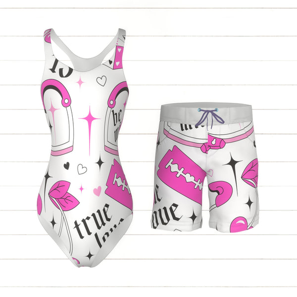 Gothic concept of creepy love. Emo gothic seamless pattern with pill ...