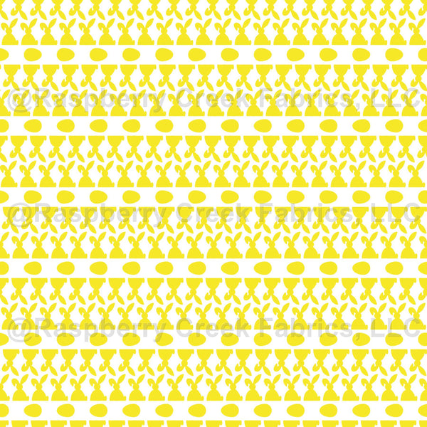 Horizontal bunny stripes alternating with egg stripes in same color. M ...