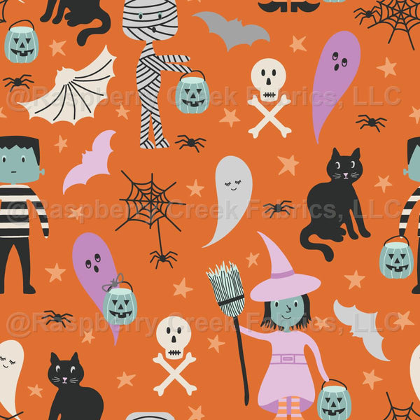 Halloween Night Costume Party - Frankenstein Black Cat Mummy Witch Bat ...