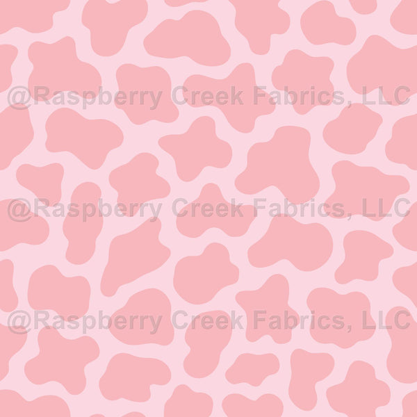 Pastel Pink Cow Print {Tone on Tone Pink} Tonal Cute Cow Spots ...