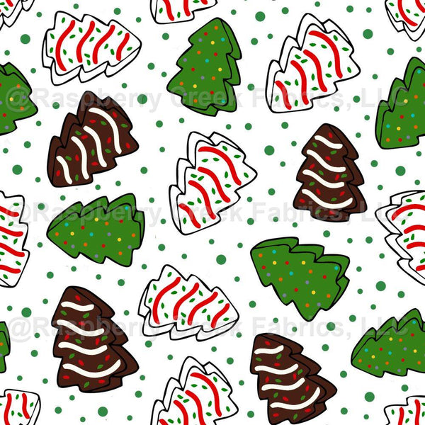 Christmas Tree Snack Cakes - Raspberry Creek Fabrics