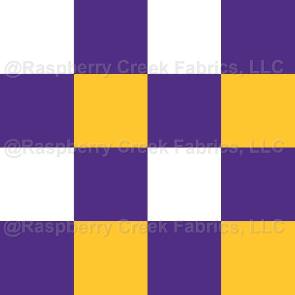 Team Spirit Football Bold Checkerboard in Minnesota Vikings Colors Pur ...