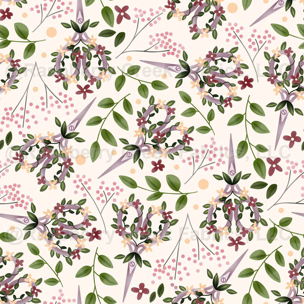 Preppy and coquette scissors tools - Raspberry Creek Fabrics