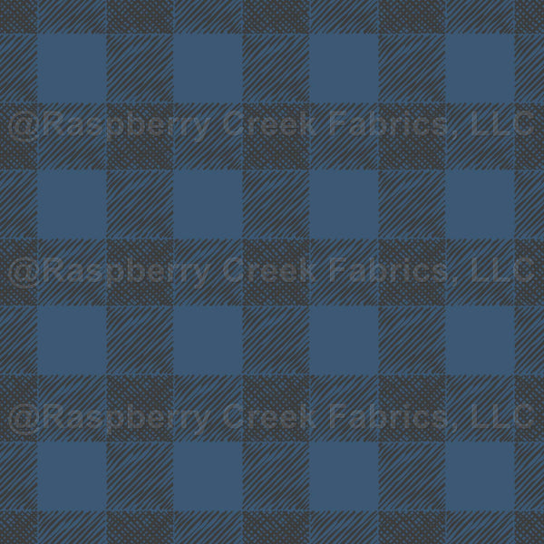 Stripes all over - hand-drawn buffalo plaid - large (L) scale, redefin ...