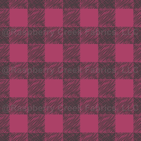 Stripes all over - hand-drawn buffalo plaid - large (L) scale, redefin ...