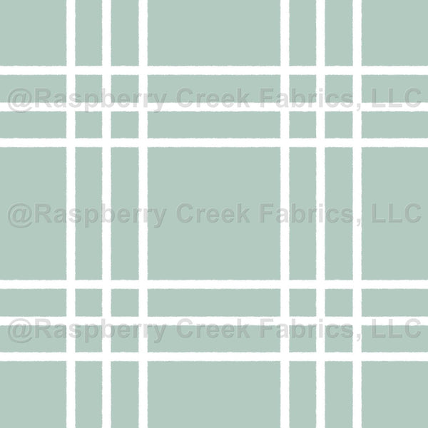 Mint & White Christmas Plaid - Mr. & Mrs. Claus Collection - Raspberry ...