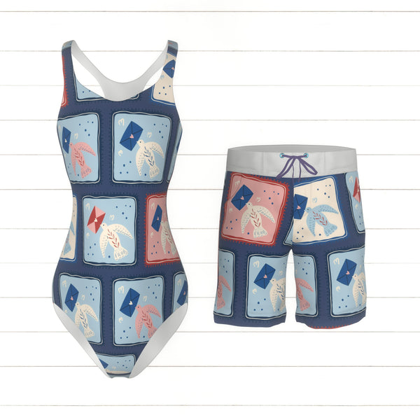 Carrier pigeon patchwork - Raspberry Creek Fabrics