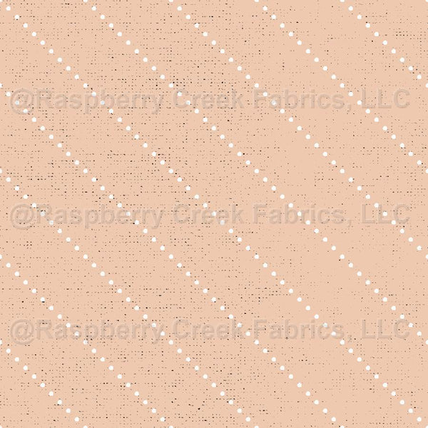 Diagonal Dotted Lines in Peach - Chickadee Christmas Collection - Diag ...