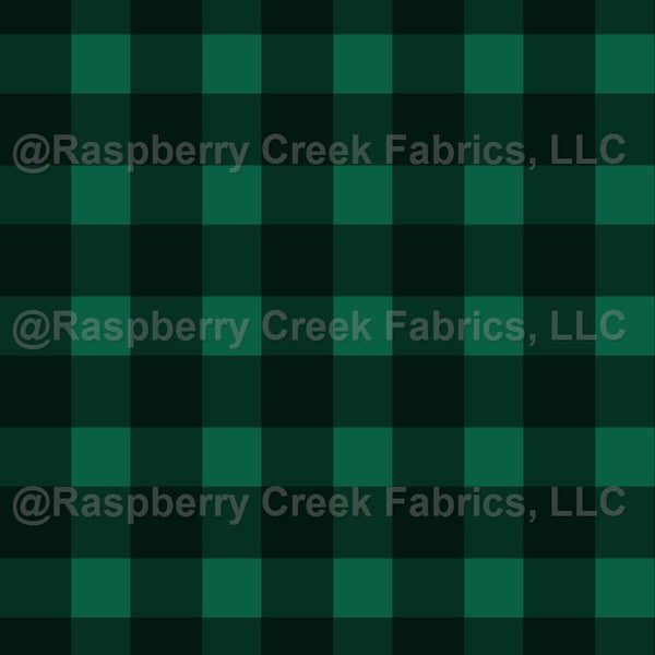 Outdoorsy Adventure Collection Green Buffalo Check Fabric - Raspberry ...