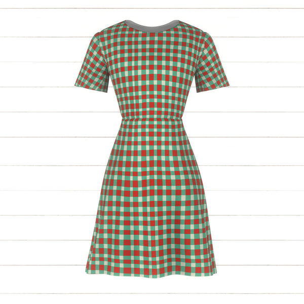 Hen and Roosters Collection-Hand-Drawn Gingham Check-Diner Red-Pyrex50 ...