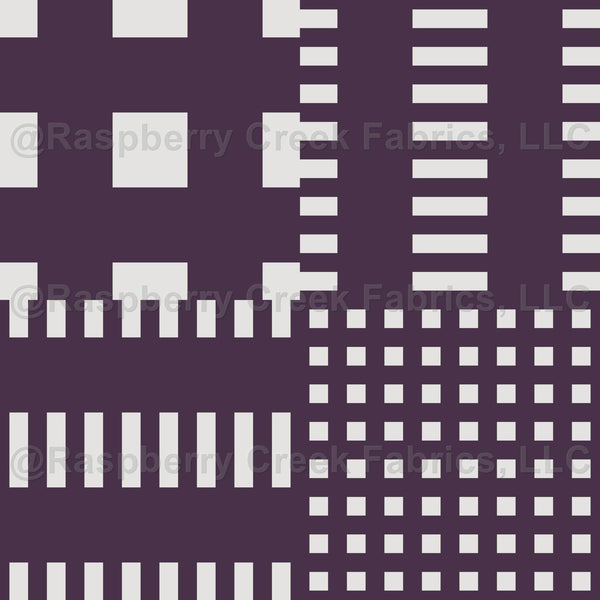 Geometric gingham checkerboard cheater quilt. Modern twist on a classi ...