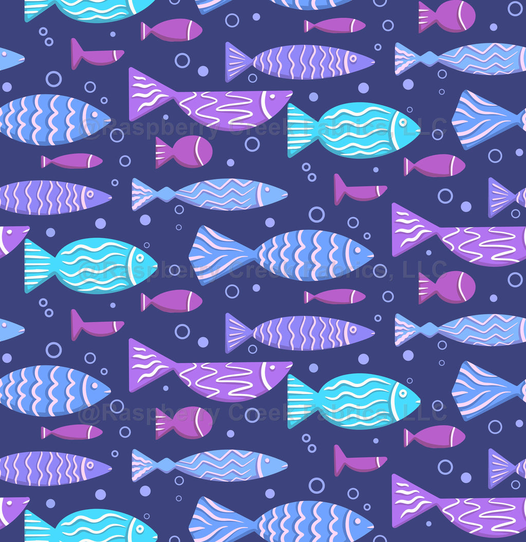 Bright fish - Raspberry Creek Fabrics