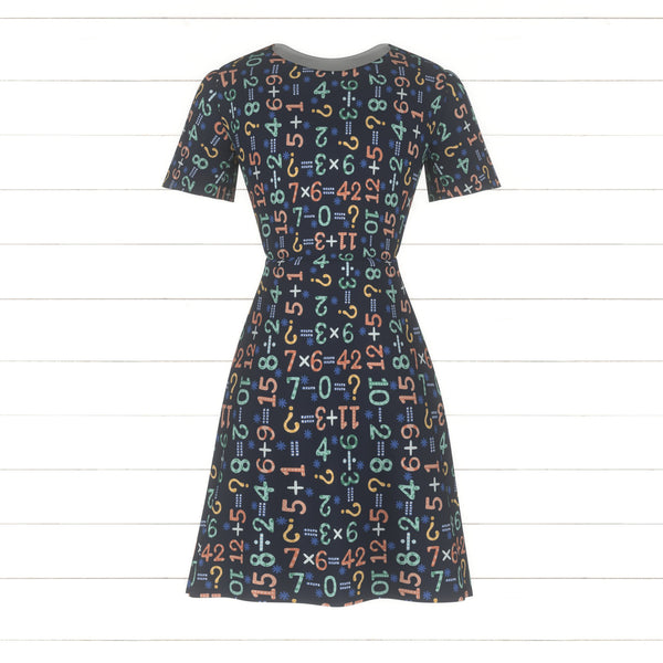 Colorful Numbers Math Symbols Dark Background Back To School ...