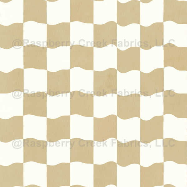 wavy check, checkered, modern, yellow, mustard, boho, geometric, boys ...