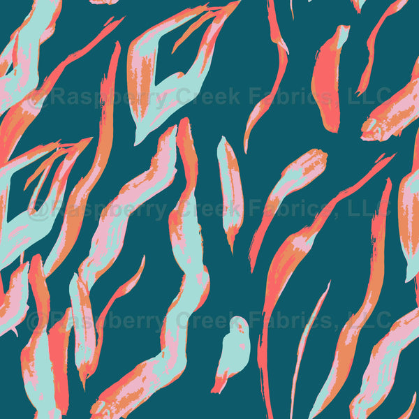 Flow - Hand painted gum leaves, created into a stunning flowing design ...