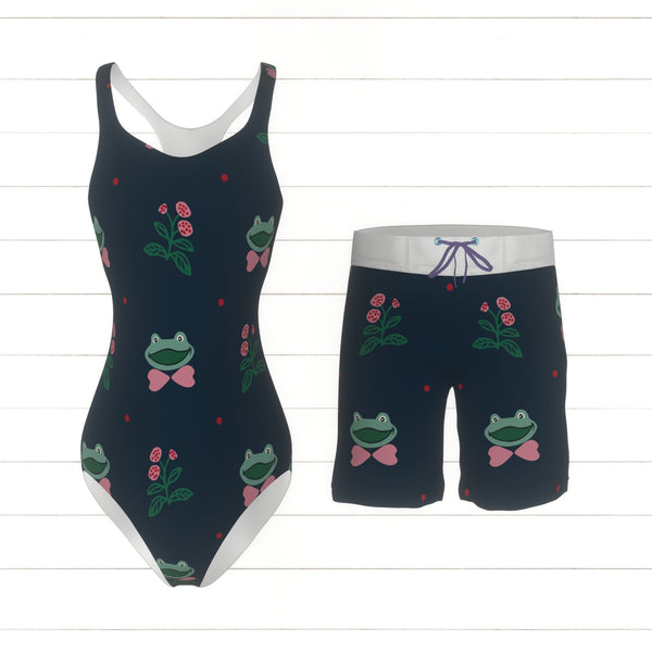 Preppy frogs - Raspberry Creek Fabrics