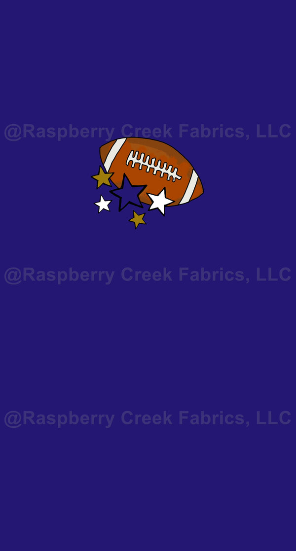 Team Spirit Football and Stars Panel in Baltimore Ravens Colors Purple ...
