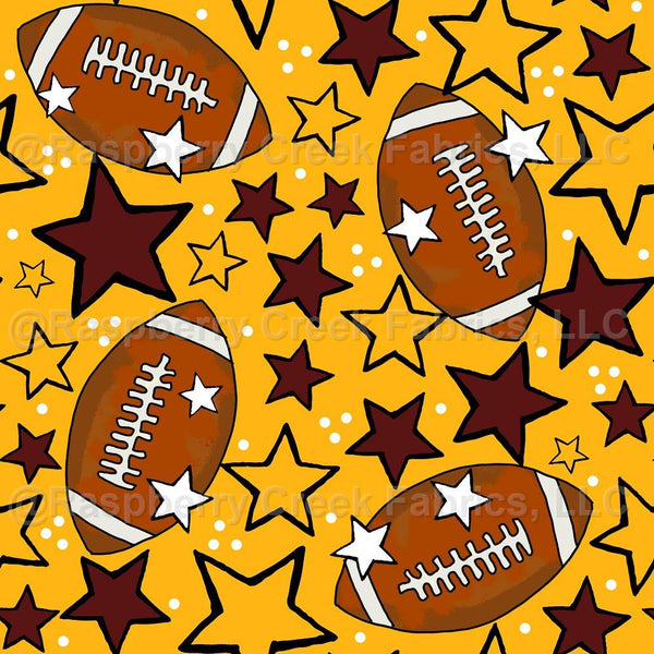 Team Spirit Footballs and Stars in Washington Commanders Burgundy and ...