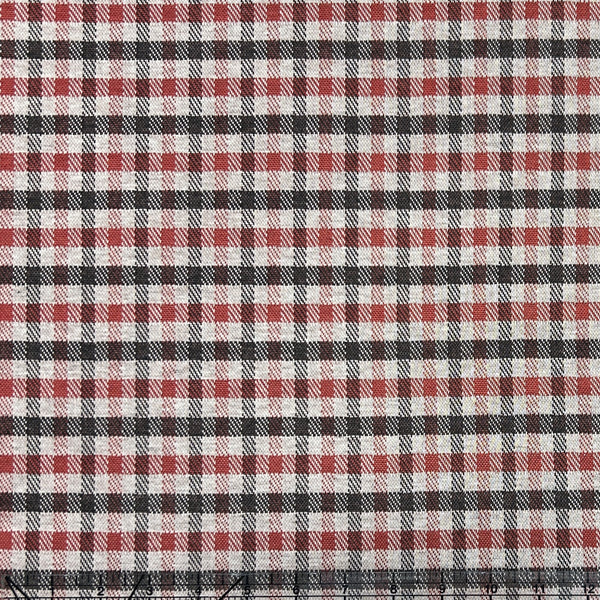 Black Red and White Plaid Jacquard Double Knit Fabric exclusive at ...