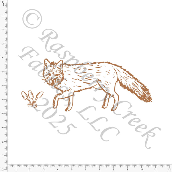 Fox Panel Wandering Woodland Panel - Raspberry Creek Fabrics