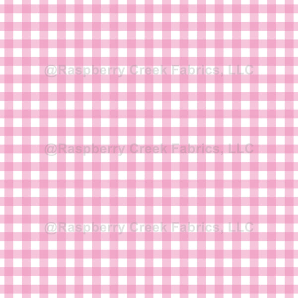 Pink Gingham, Gingham Pattern, Geometric Pattern - Raspberry Creek Fabrics