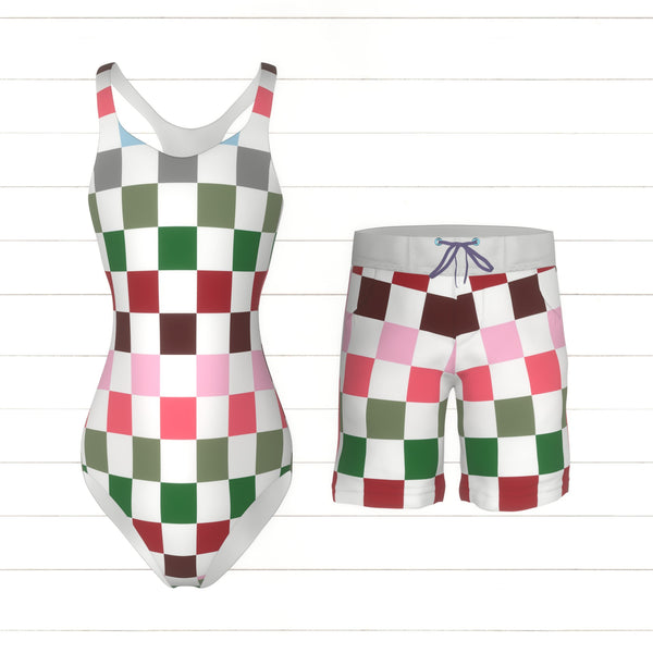Christmas Checkers – Reindeer Games Collection by Patternmint ...