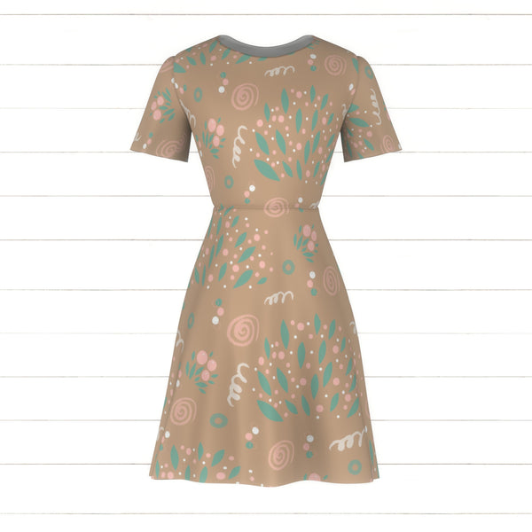 Pattern Fabric beige (Cameo) with a modern pattern. - Raspberry Creek ...