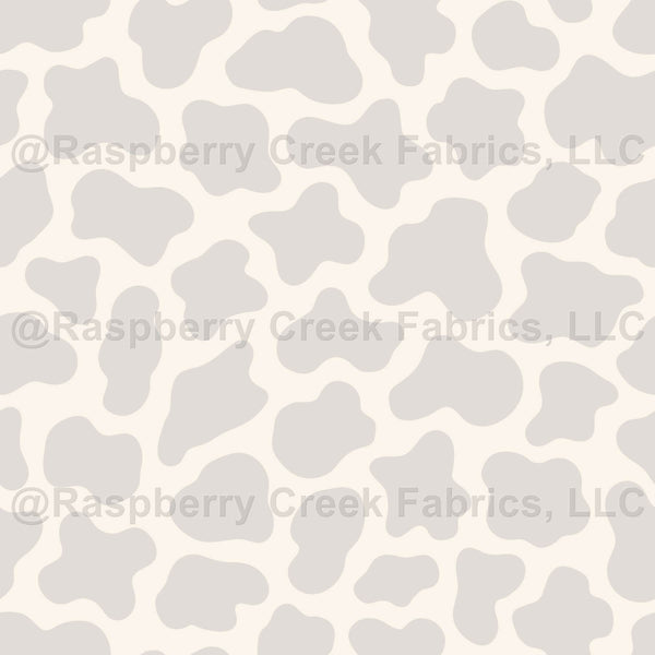 Pale Grey Cow Print {Timberwolf} Neutral Cute Cow Spots - Raspberry ...