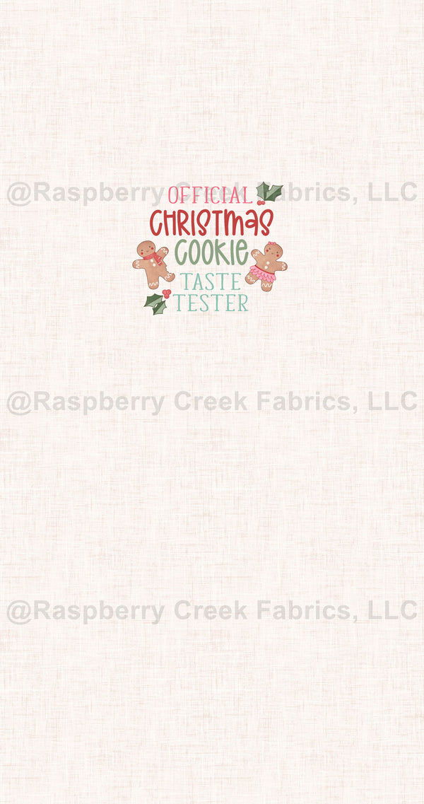 Christmas Cookie Panel- Taste Tester - Raspberry Creek Fabrics