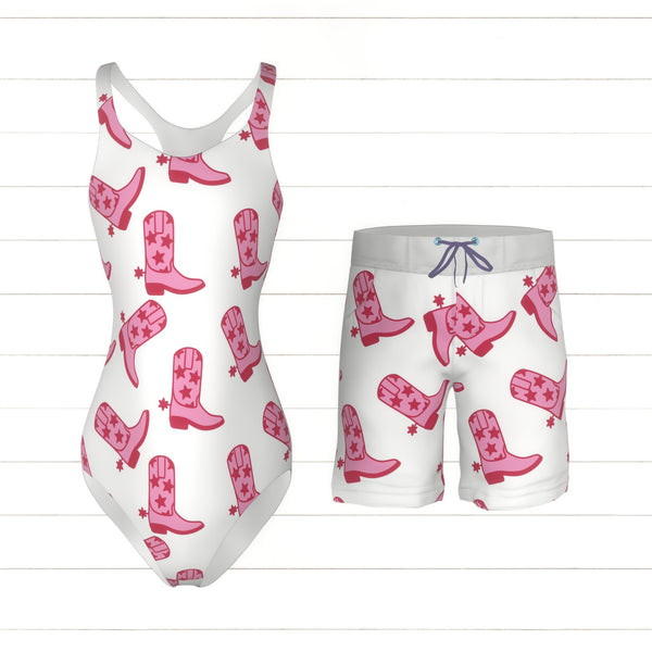 Pink Cowboy Boots - Raspberry Creek Fabrics