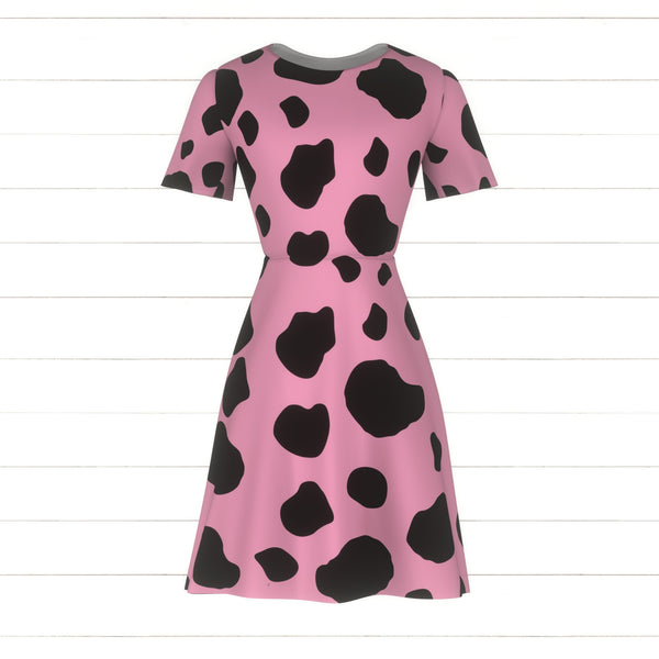 Cow Print, Cow Pattern, Cow Spots, Pink Cow - Raspberry Creek Fabrics