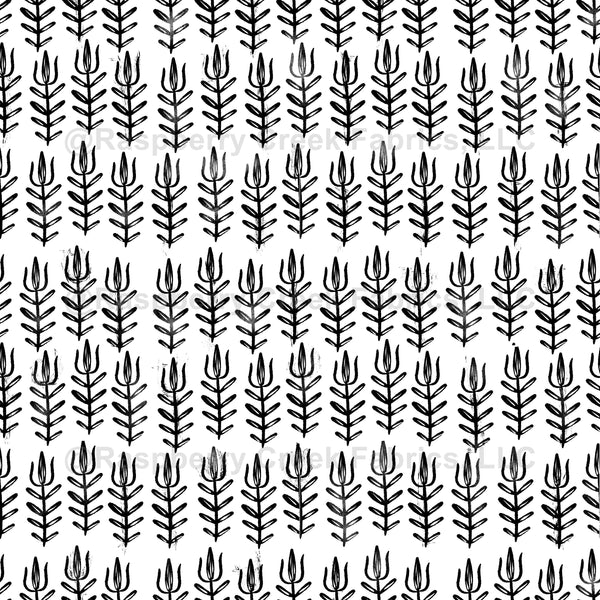 Vintage Corn Block Print Pattern - Raspberry Creek Fabrics