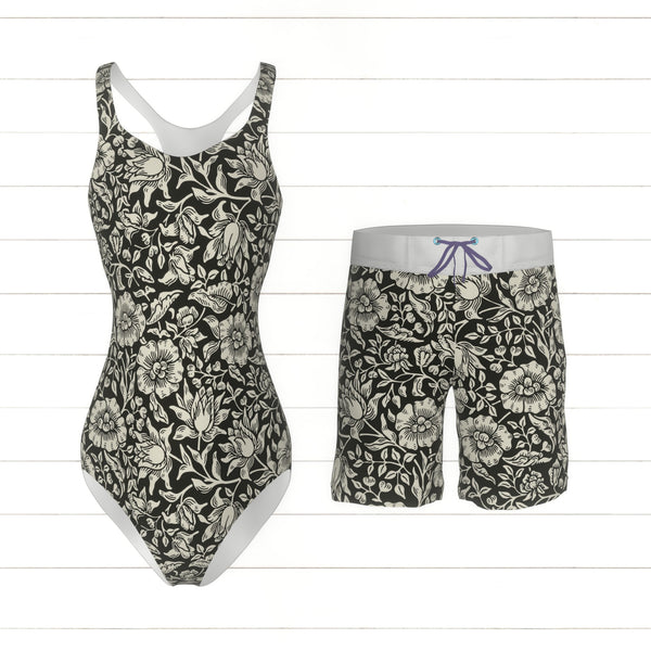 MALLOW IN BLACK AND IVORY - WILLIAM MORRIS AND KATE FAULKNER ...