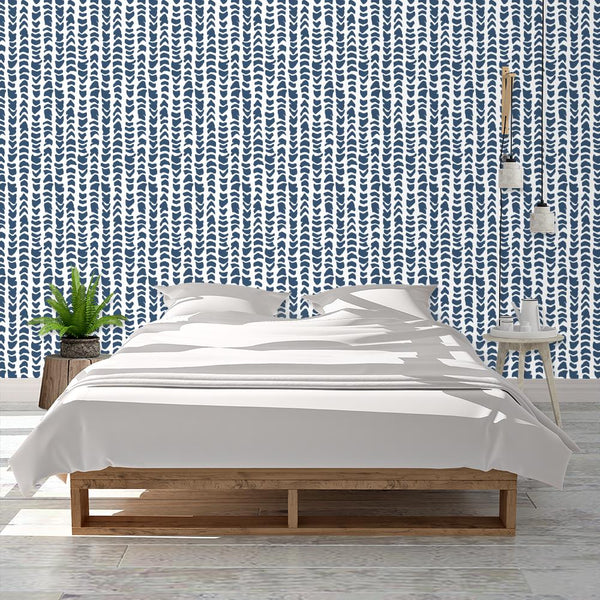 Slate on White Vertical Hebrew Cone Shell Design, Wallpaper - Raspberry ...