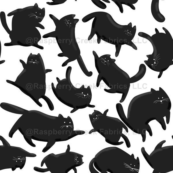 Black Cats Pattern - Raspberry Creek Fabrics