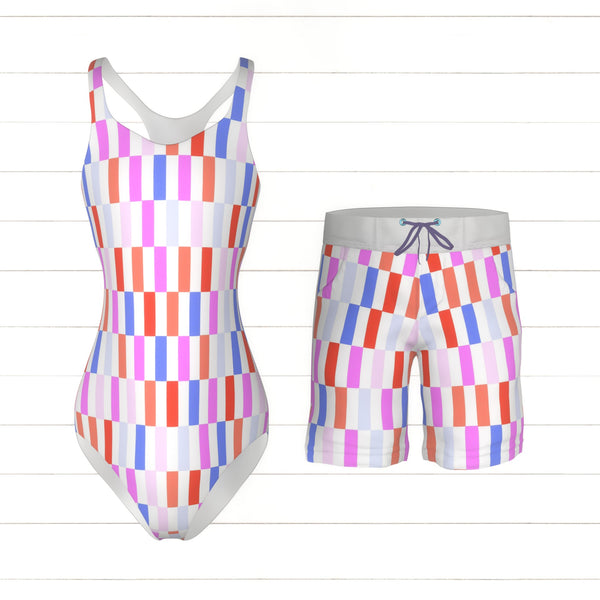 Stretched Checkers - Raspberry Creek Fabrics