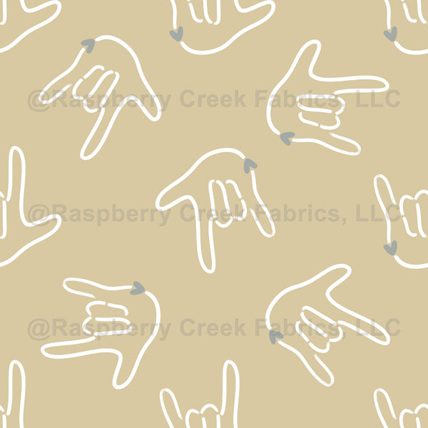 Sign language, muted, boho, I love you, white, yellow, heart, boys, gi ...