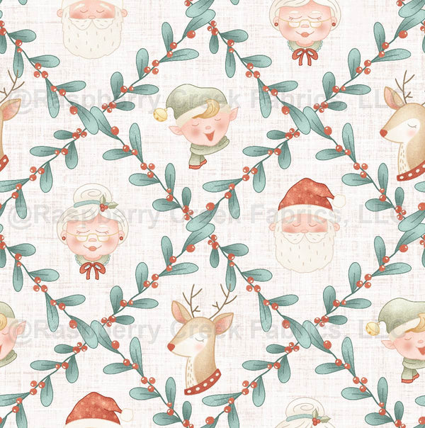 Dear Santa North Pole White - Raspberry Creek Fabrics