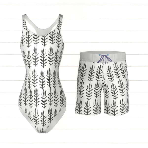 Vintage Corn Block Print Pattern - Raspberry Creek Fabrics