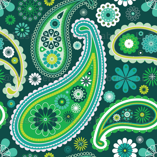 Paisley Parque Collection - Monochromatic Green (Saint Patrick's Day ...