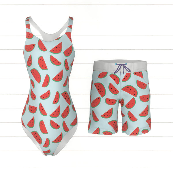 Novelty Fruit Summer Ruby Red Watermelon - Raspberry Creek Fabrics