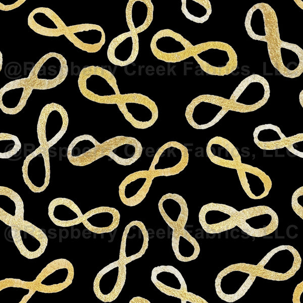 Autism Acceptance Infinity Loop on Black - Embracing Neurodiversity ...